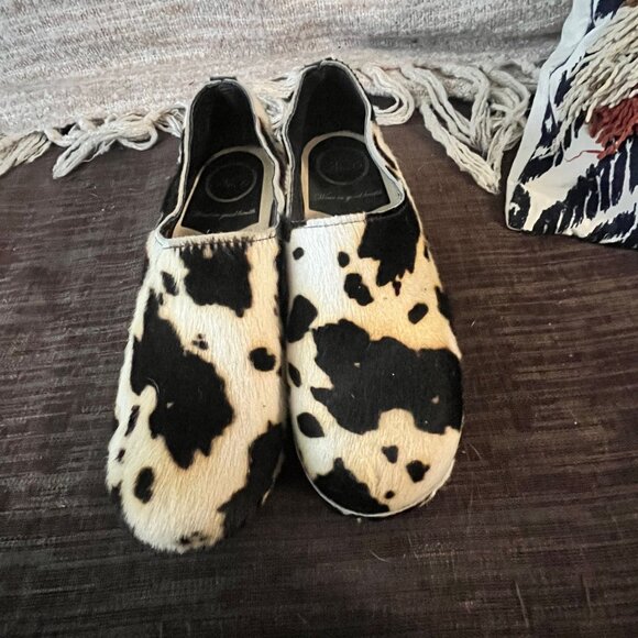No. 6 | Shoes | Rare No 6 Old School Clogs Pony Hair Cow Print Size 37 ...